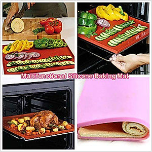 Mirenlife Premium Silicone Cake Roll Maker, Silicone Baking Mat, Pizza Pan, Pastry Pad, Set of 2
