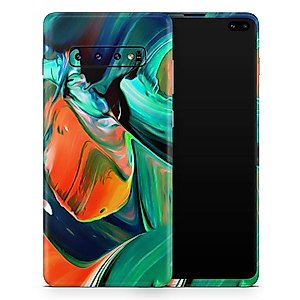 DesignSkinz Blurred Abstract Flow V47 Protective Vinyl Decal Wrap Skin Cover Compatible with The Samsung Galaxy S20 (Screen Trim & Back Glass Skin)