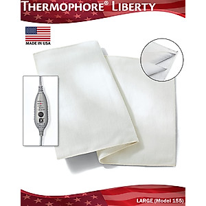 Assembled in The USA - Thermophore Liberty 2 - Moist Heating pad for Arthritis, Back, Neck, Shoulder Pain and Cramps Relief - Electric, 3 Temperature Settings with auto Shut Off, Large 14" x 27"