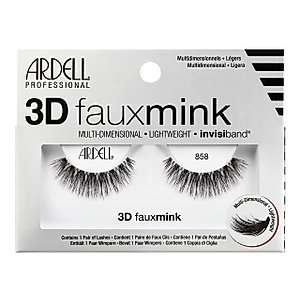Ardell False Eyelashes 3D Faux Mink 858, 4 pairs