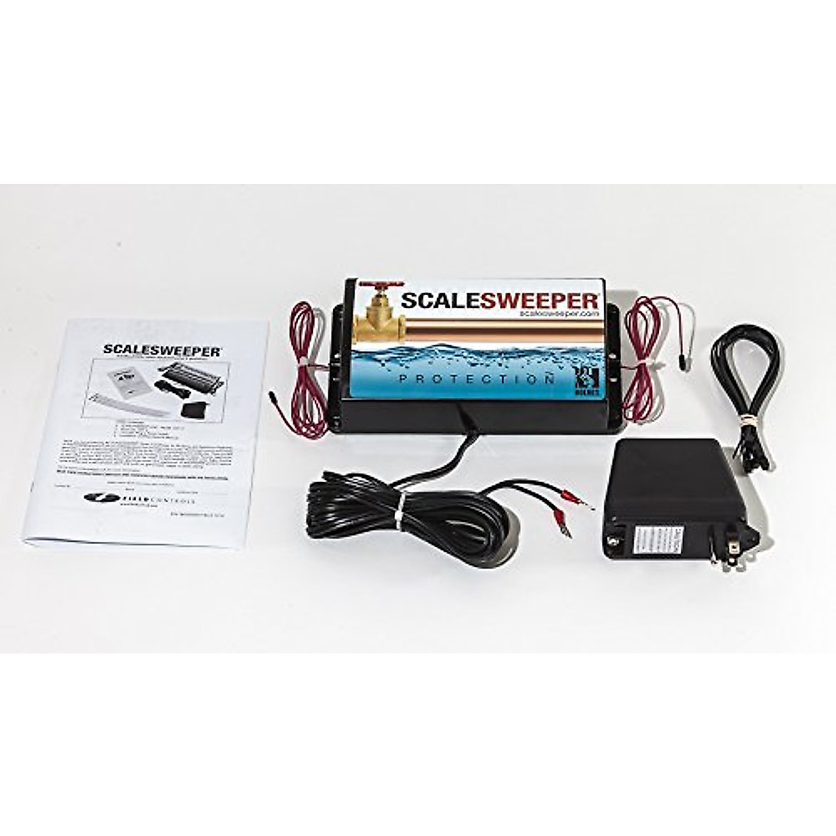 Scalesweeper Water Descaler | Electronic Water Conditioner Installs Where Water Enters Home To Protect Plumbing, Water Heater, Appliances 24/7 | Prevent Hard Water Scale & Scale Buildup