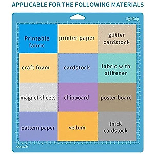 Cutting Mat for Cricuts, FOME 4PCS Standard Adhesive Grip Cutting Mat 12x12 inch Standard Adhesive Sticky Quilting Replacement Cut Mats for Cricuts Maker 3/Maker/Explore 3/Air 2/Air/One