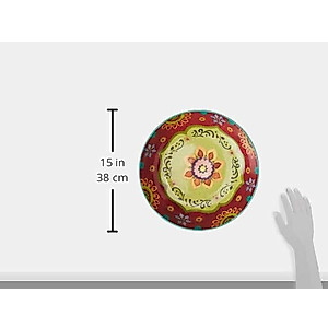 Certified International Tunisian Sunset Serving/Pasta Bowl, 13.25" x 3", Multicolor