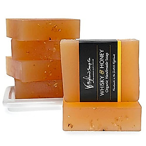 The Highland Soap Company, Organic Handmade Soap, 5.3oz (Whisky & Honey)