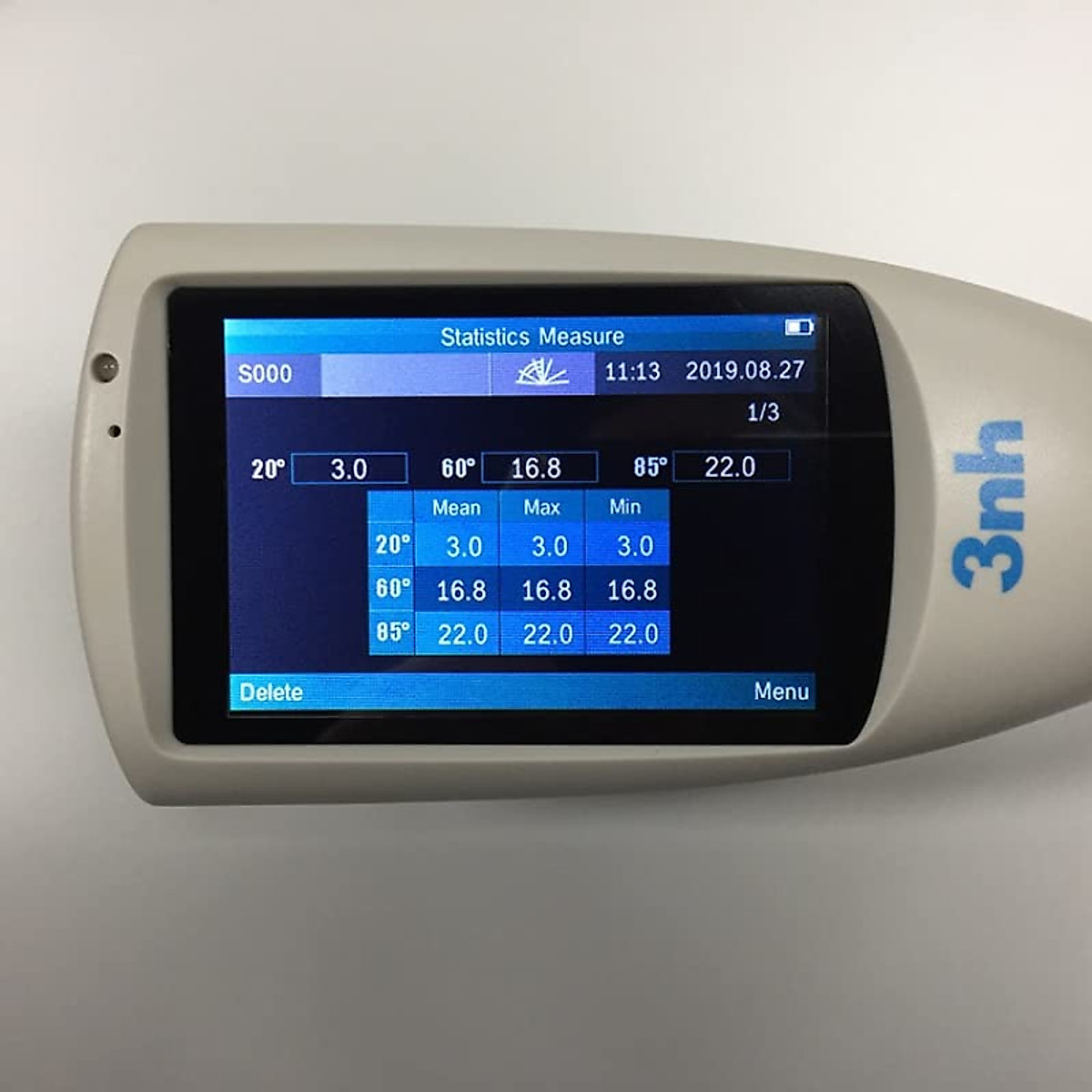 Three Angle Gloss Meter for Paint Glossmeter NHG268 Precise with Touch Screen