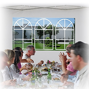 BenefitUSA Sidewalls 10'X6.4' Size for Tent Outdoor Pop Up Canopy Gazebo Marquee with Zipper&Window