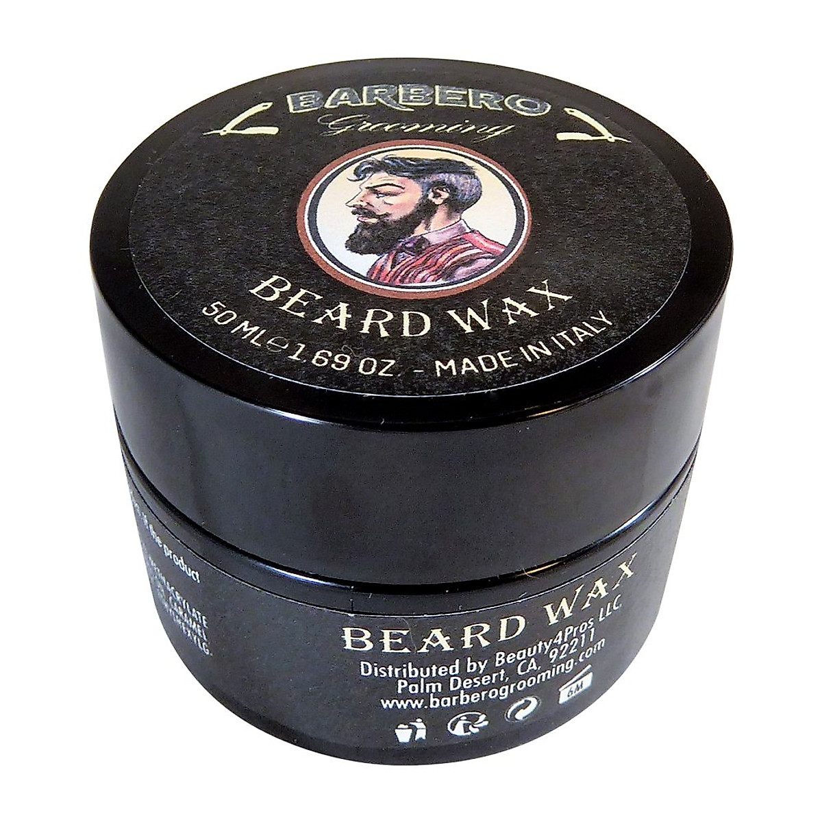 Barbero Grooming Beard Care Kit with Thickening Serum and Wooden Boar Beard Brush