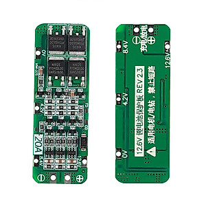 DIANN 4pcs 3S BMS 18650 Lithium Battery Protection Board Li-ion Charger Protection Module 12.6V 20A PCB BMS Protection Board for Li-ion Lithium Battery Cell
