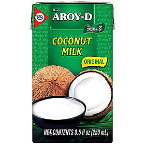 Aroy-D 100 Milk 8.5 Oz, Coconut, 1 Count, (Pack of 6) (Ven_FD39-193)