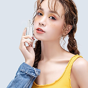 ZEROFIRE 4 Pack Spray Bottles 1oz Clear Plastic Empty Refillable Mini Spritzer for Travel, Cleaning, Gardening, Skin Care Atomizer for Essential Oils, Perfume