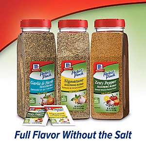 McCormick Perfect Pinch Garlic & Herb Seasoning, 19 oz - One 19 Ounce Container of Garlic Herb Seasoning to Add Zesty Flavor to Chicken, Pasta, Salads and More