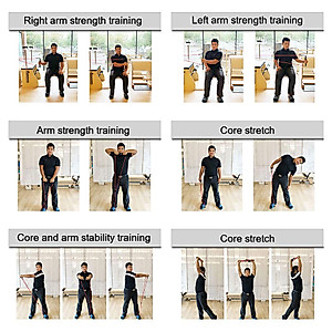 KIKIGOAL Golf Exerciser Resistance Bands Exercise Fitness or Pilates Workout Gym Sports Swing Cord