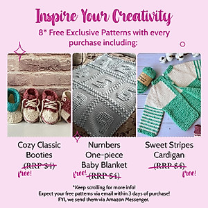 Cotton to The Core Cotton Yarn for Crocheting, 12 Skeins, 1704Yds/600G, Free Patterns - Soft Baby Yarn for Knitting - 3 DK Light Worsted Weight - Neutral Pack