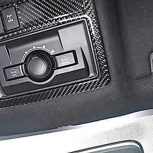 for Toyota Tacoma 2016 2017 2018 2019 2020 2021 Real Carbon Fiber Car Reading Light Panel Cover Decorative Sticker Protection Car Interior Accessories 2 PCS