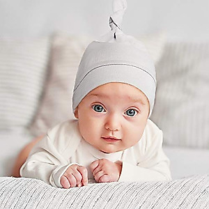 KiddyCare Doctor Developed Baby Hats 0-12 Months/Newborn Hats/Organic Certified 100% Cotton Baby Cap - Unisex Newborn Hats (as1, Age, 0_Month, 3_Months, Moonlit Mountains (Charcoal, Slate, White))