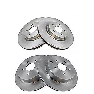 XAUJGRA Brake Rotor Kit Front & Rear Set of 4 Fits 2527674453