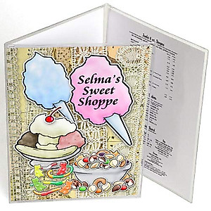 StoreSMART - 6-View Menu Covers - Tri-Fold/Triple Pocket - 8 1/2" x 11" - 25 Pack - Clear Vinyl Plastic - H811300-25