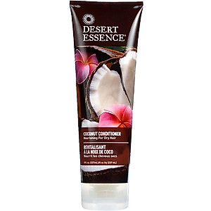 Desert Essence Coconut Conditioner - 8 Fl Oz - Pack of 3 - Strong & Healthy Hair - Restores Natural Luster - Coconut Oil - Jojoba Oil - Sun Flower Oil - Refreshing - Scented