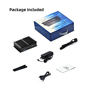 Mini Desktop Computer, Core i7-8550U, 32GB DDR4 RAM 1TB SSD, 4K@60Hz Triple Display HDMI, DP, EDP, Dual Gigabit Ethernet, 4USB2.0, 4USB3.0, 6RS232 COM, LPT port, Dual Band WiFi, Bluetooth4.2, Win11