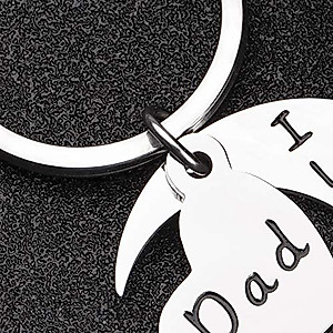 Christmas Dad Gift from Daughter Son Stocking Stuffers for Men I Love You Fathers Day Keychain Gift for Daddy Stepdad Xmas Birthday Thanksgiving Valentine Retirement Gift for Papa from Kids