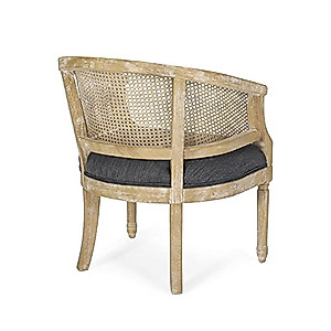 Christopher Knight Home Steinaker Accent Chair, Charcoal + Natural