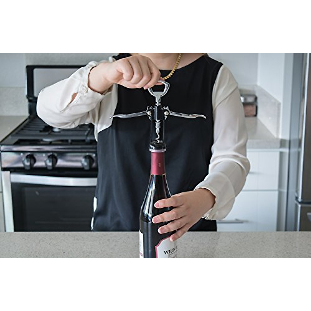 Evriholder Winged Corkscrew, Standard, Silver