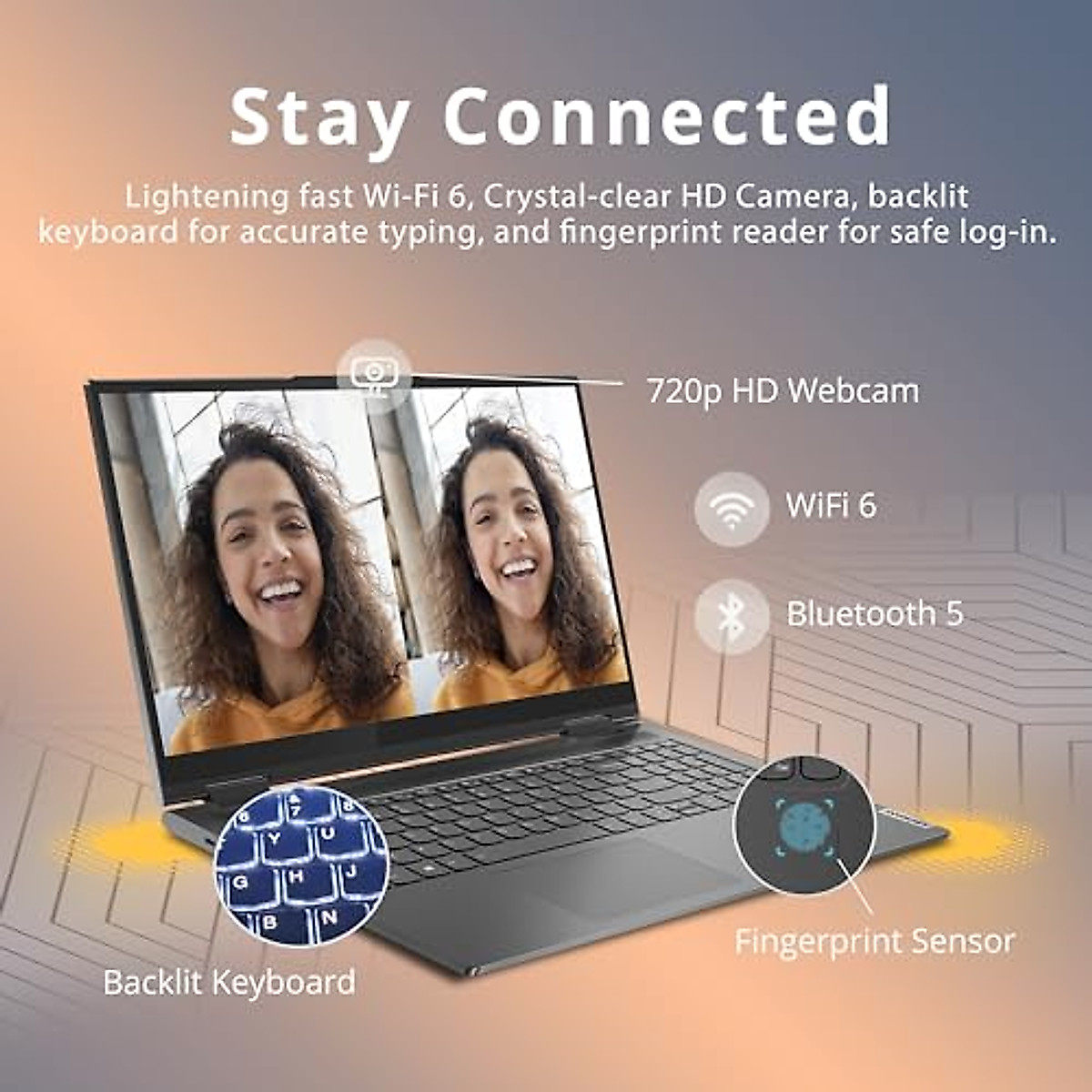 Lenovo Yoga 7i 2-in-1 360° 16" WUXGA Touchscreen Laptop, Intel Core-i5 1335U, 8GB RAM, 2TB PCIe SSD, Backlit Keyboard, Fingerprint Reader, Win 11, Storm Grey, 32GB Snowbell USB Card