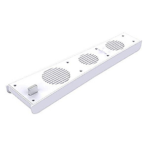 Cooling Fans for PS5 Accessories with External USB, 3 Fans Cooler Compatible with PS5 Digital Edition/Ultra HD for PS5 Console-白色