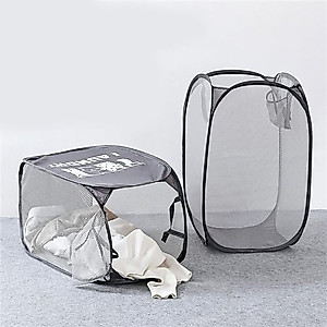 XANHOY Mesh Laundry Hamper Dirty Clothes Hampers Practical Mesh Laundry Baskets With Handles Storage Baskets Laundry Room Organization