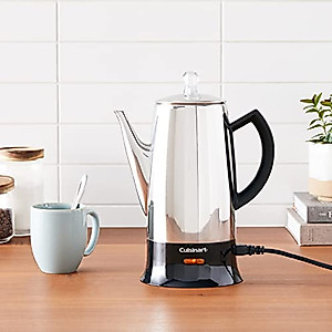 Cuisinart PRC-12FR Classic Stainless Percolator, Stainless Steel (Renewed),12 cups