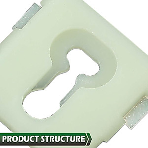 GRAND ORANGE Body Side Belt Moulding Molding Trim Clips 10pcs Compatible with Ford F100 F150 F250 F350 1973 1974 1975 1976 1977 1978 1979/Fit Ford Broncos 1978-1979