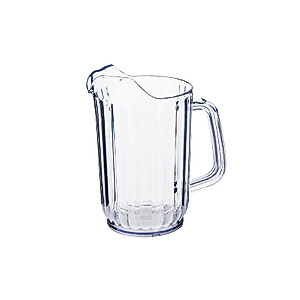 Caspian Plastic Clear 32 Ounce Water/ Beverage Pitcher with Single Spout, 1 Piece