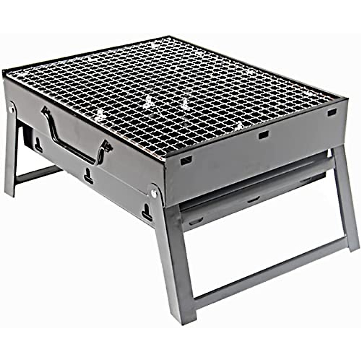 BBQ Grill Outdoor Gas grill 2pcs Charcoal grill, a portable, lightweight and compact folding tool, is used for outdoor barbecues, cooking, camping, picnics and parties.