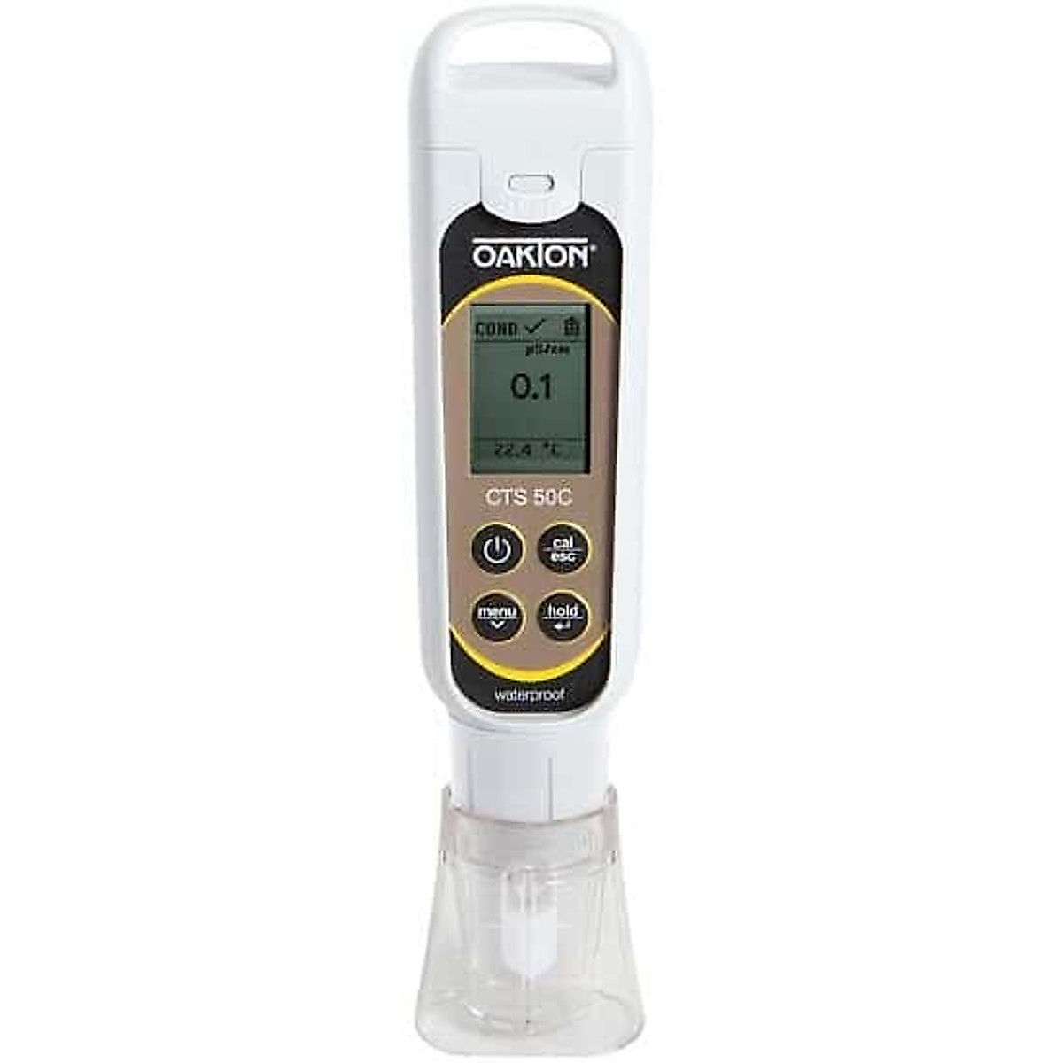 Oakton CTSTestr™ 50C Cup-Style Waterproof Pocket Conductivity/TDS/Salinity Tester, Premium 50 Series