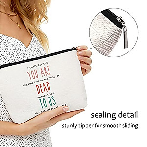 Coworker Leaving Gifts for Women, Retirement Gifts, Going Away Gifts, Coworker Goodbye Gift, Farewell Gifts for Coworkers, Friends, Boss, Funny Farewell Makeup Bag - I Can’t Believe You are Leaving