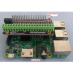 Alchemy Power Inc. Pi-Zero-EzConnect. Pi-Zero size GPIO connector. A HAT to connect GPIOs and sensors to Raspberry Pi Zero, Pi Zero W, Pi-3, or Pi-2.