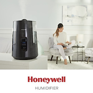 Honeywell Dual Comfort Cool + Warm Mist Humidifier with Fusion Mist Technology – Warm and Cool Mist Humidifier for Large Rooms