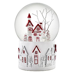 120 MM Christmas Village Musical Snow Globe by San Francisco Music Box Company