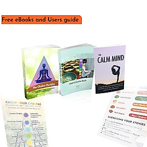 Tibetan Singing Bowl Set -Rose Quartz Pendant - 7 Chakra Crystal stones with Cage Necklace- For Meditation, Mindfulness, Yoga and Spiritual Healing and Energy Cleansing (3.5", Red)