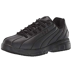 Fila Men's Memory Niteshift Slip Resistant Work Shoe Shoe, Black, 11 D US