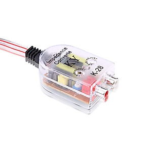 Keenso High to Low Converter, Wire Converter Line Converter Car Audio Hilow Converter Output Impedance Converter