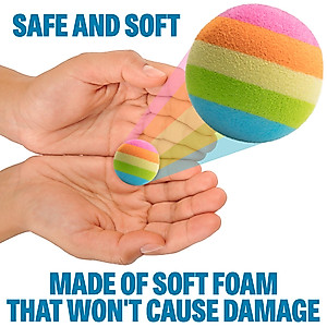 Hog Wild Pooping Unicorn Ball Popper Toy - Includes 4 Soft Foam Balls - Squeeze to Pop Air Powered Balls Up to 20 Feet - Launcher Safe for Indoor/Outdoor Play - Gift for Kids, Girls, Boys Ages 5+