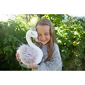MON AMI Swan Princess Stuffed Animal Plush Toy, Fun Adorable Soft and Cuddly Stuffed Toy Animal for Little Girls or Boys, Baby, Toddlers & pre-School Kids|Perfect Party Favor & Birthday Gifts|12