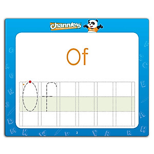 Channie’s Visual Dry Erase Flashcards for Pre-K Through First Grade Students’ to Learn to Trace, Practice &Write Their First 100 Sight Words, Ages 3+, 5.5” x 4.25
