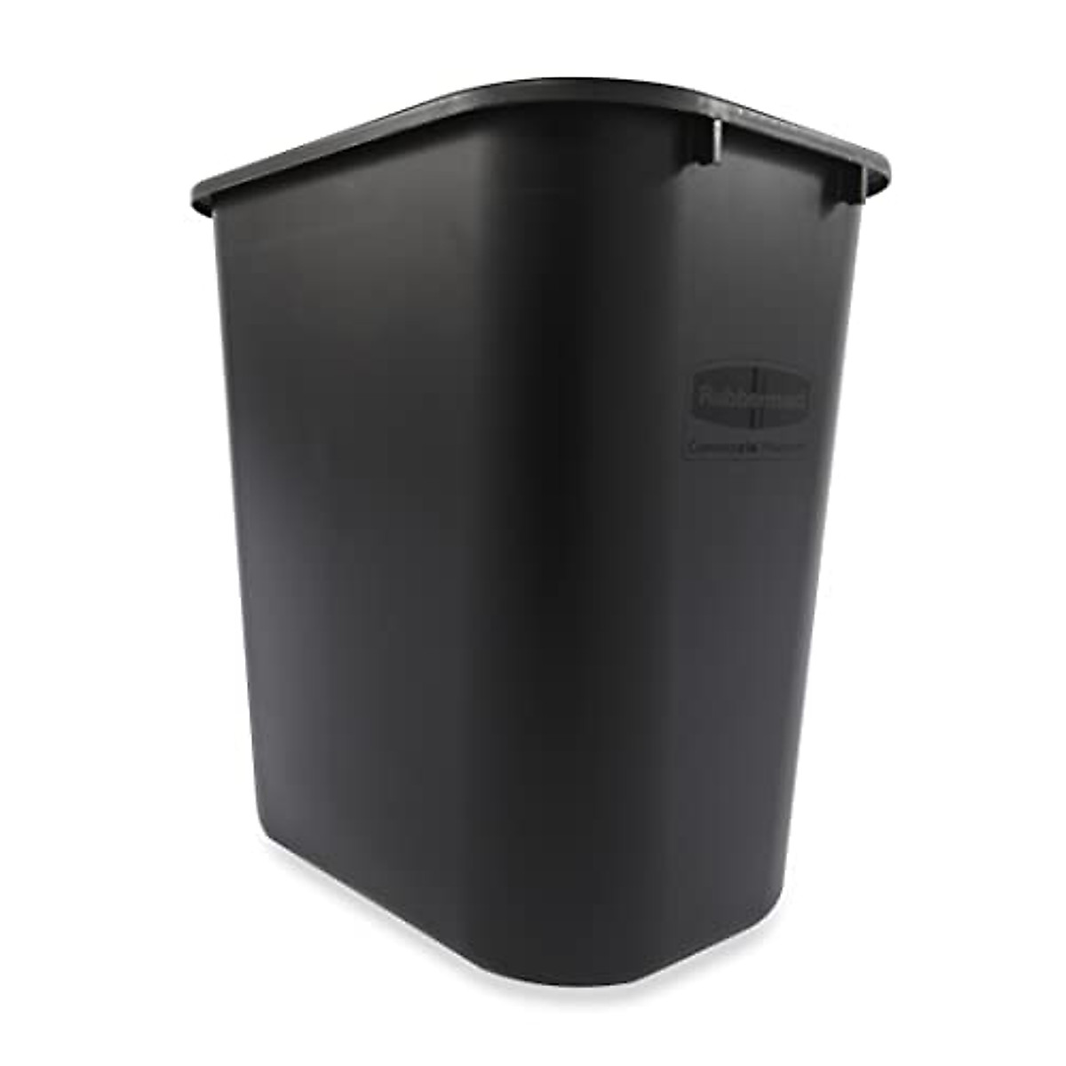 Rubbermaid Commercial Products 28QT/7 GAL Wastebasket Trash Container, for Home/Office/Under Desk, Black (FG295600BLA)