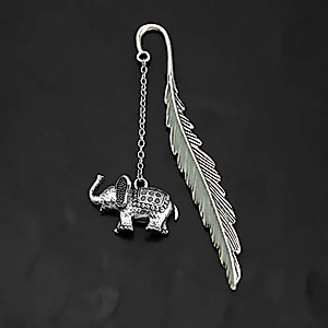 Gzrlyf Elephant Bookmark Luminous Bookmarks Elephant Gifts for Elephant Lovers Book Lover Gifts (Luminous Bookmark)