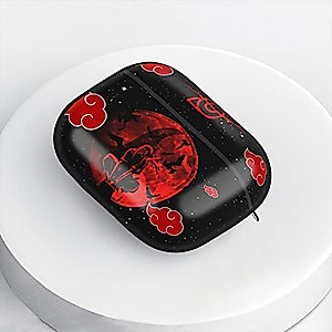 Black Headphone Case Designed for Air Pods Pro 1/2 Generation Earphone Cover with Cartoon Anime Compatiable with Air Pods Pro