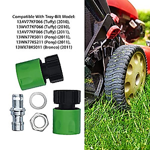Haiouus Lawn Mower Deck Wash Kit, Riding Lawn Mower Cleaning Kit, Compatible with Cub Cadet, MTD, Troy-Bilt, Craftsman Lawn Mower Tractor, Cleaning Accessorie for String Trimmer (2 Kit)