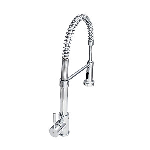 Zline APL-KF-CH Apollo Pull Down Spring Kitchen Faucet, Chrome; PVD Technology; 360-Degree Swivel; 1.8 Gallon/Minute Flow Rate; High-Pressure Anti Splash; Single Handle