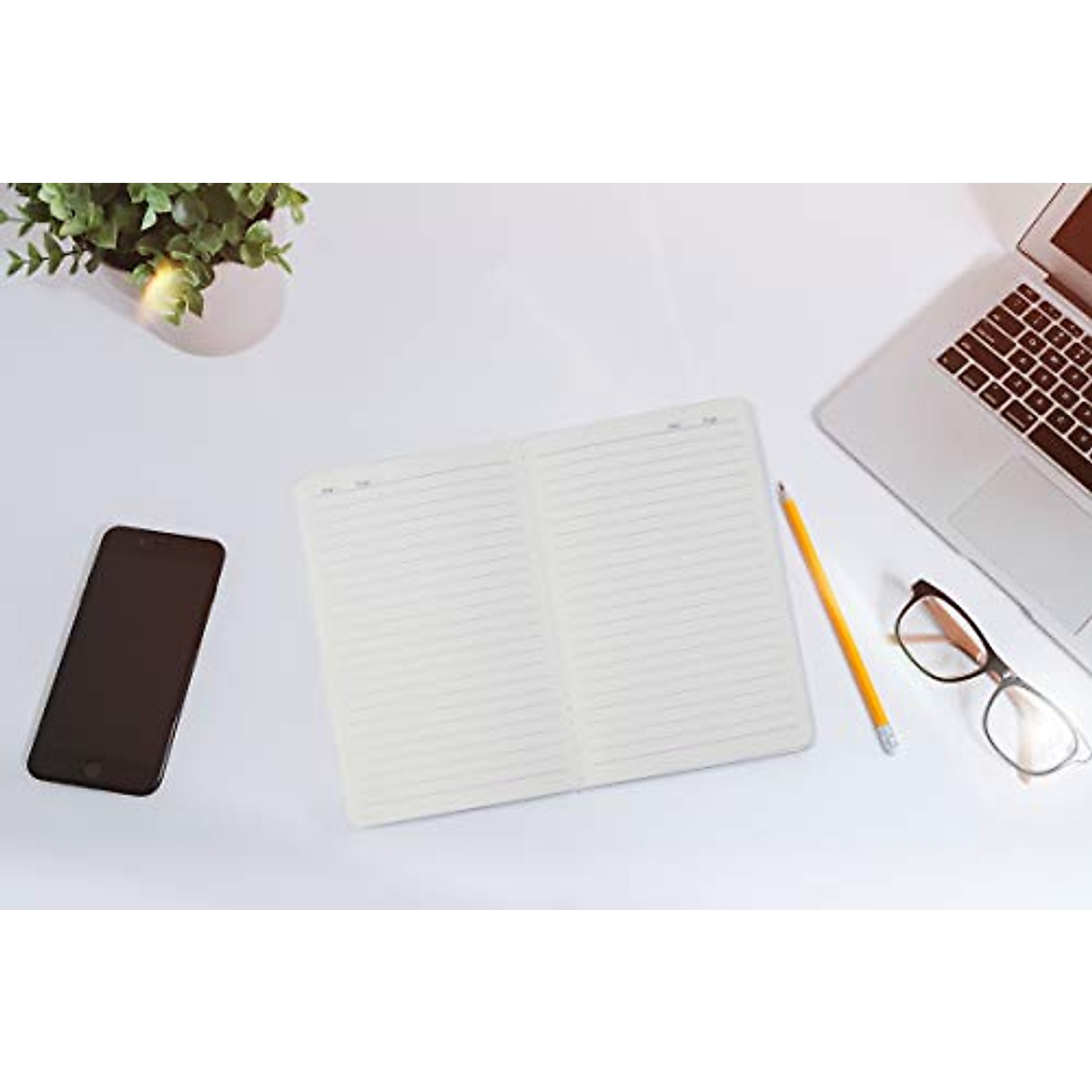 TWONE Journal, Travel Notebook Journal with Brown Soft Cover A5 Notebooks for Travelers, Work, School, Writing Note, Taking Kraft (5.5 x 8.3 Inches, 60 Lined Pages, 30 Sheets, 6-Pack)